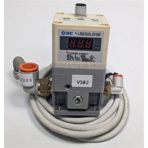 Smc Electro Pneumatic Pressure Regulator 0 10vdc 0 7 130 Psi Itv2050 31n2l4 On Ebid United