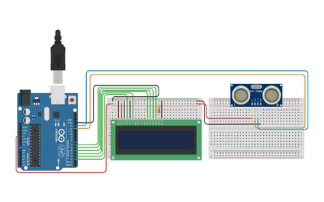 Circuit Design Pantalla Led Con Sensor Tinkercad