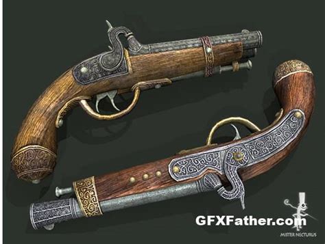 Unity Asset 2 Pirate Pistols V2 0 GFXFather