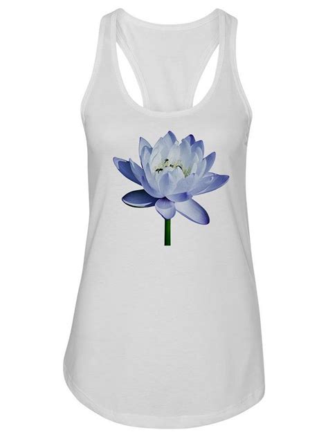 Blue Lotus Flower Tank Women Image By Shutterstock Female Large