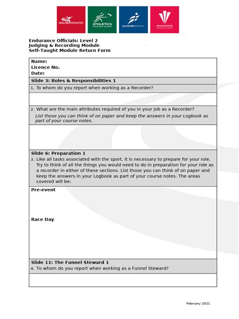 7 Level 2 Judging And Recording Questions Pdf