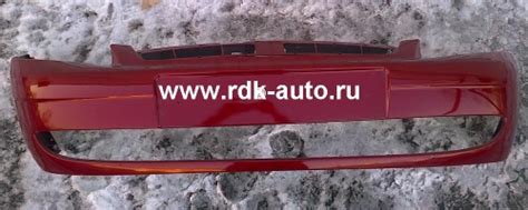 Бампер передний на Ладу Приору цвета Калифорнийский мак №190