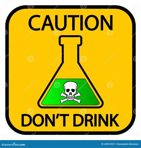Danger Chemicals Sign Stock Vector Illustration Of Chemical 42041327