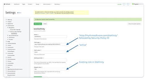 Sitefinity Configuration Guide