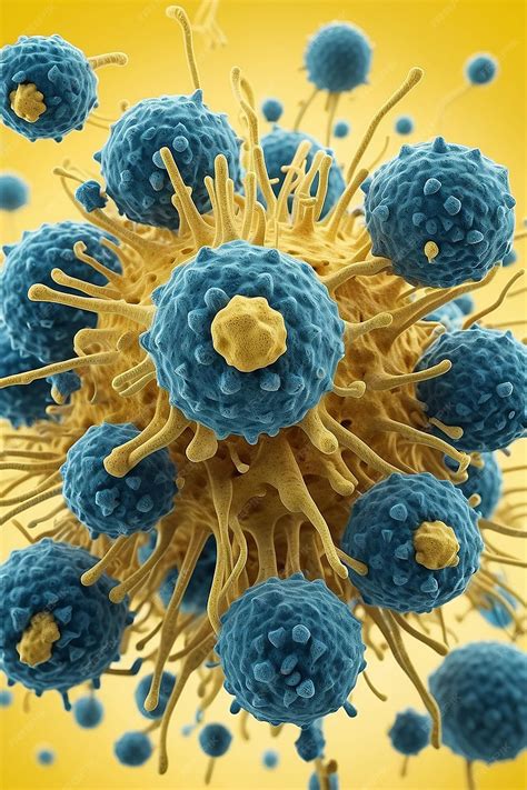 Premium Photo Virus Cells A Dangerous Bacterium In The Human Body On