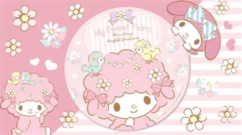 My Melody And My Sweet Piano My Melody Wallpaper Sanrio Wallpaper