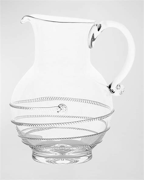 Juliska Amalia Glass Round Pitcher Horchow