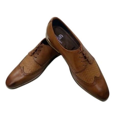 Lace Closure Mens Formal Shoes Size 06 Brown Color Lightweight Design