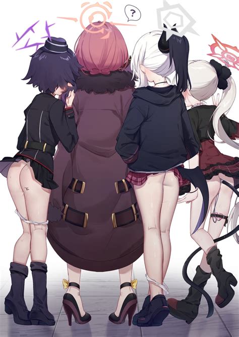 Kayoko Aru Mutsuki And Haruka Blue Archive Drawn By Xiaojian