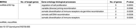 Gene Ontology Biological Process Annotations Associated With Target