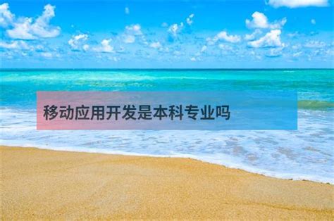 移动应用开发是本科专业吗 职教网