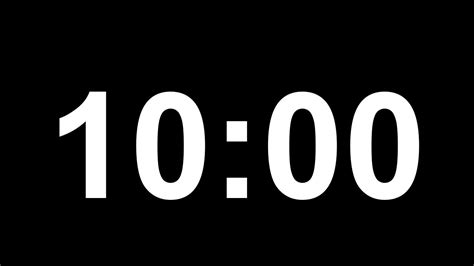 10 Minute Countdown Timer Silent Full Screen No Ads Youtube