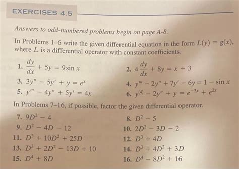 Solved Answers To Odd Numbered Problems Begin On Page A 8 Chegg Com