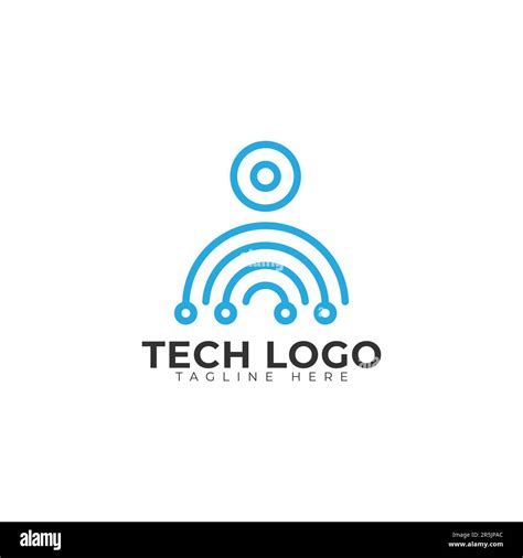 Eps10 Vector Human Tech Or Person Tech Logo Design Template Technology
