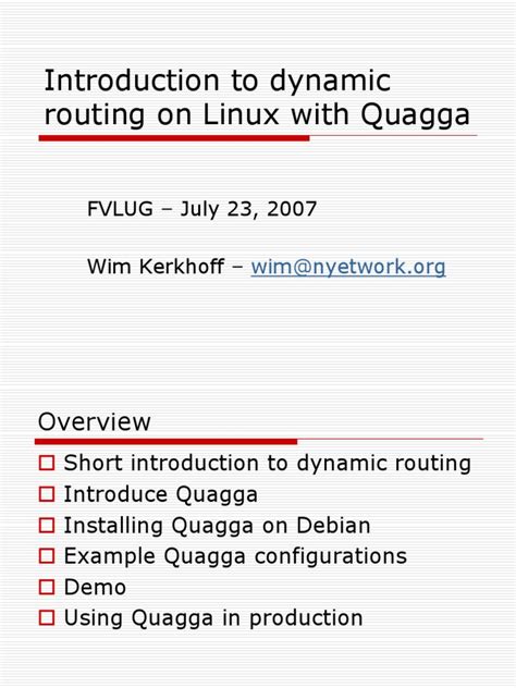 routing quagga pdf routing router computing