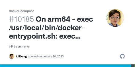 On Arm64 Exec Usrlocalbindocker Entrypointsh Exec Format Error