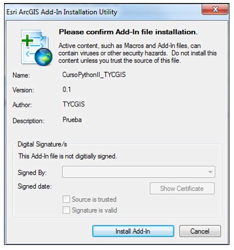 Creación de Add Ins en Python TYC GIS Formación