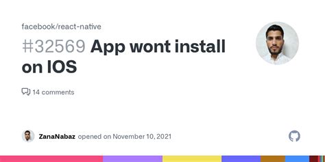 App Wont Install On IOS Issue Facebook React Native GitHub