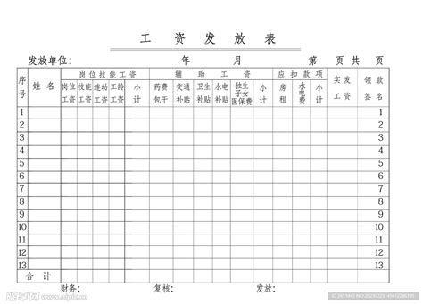 工资发放表设计图广告设计广告设计设计图库昵图网