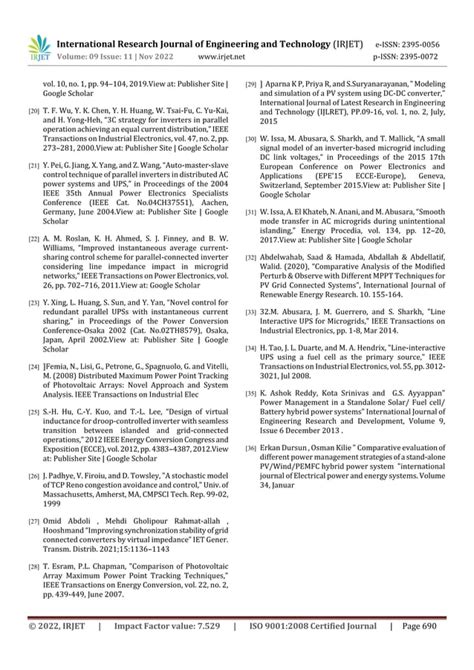 Power Sharing Of Parallel Inverters In Micro Grids Via Droop Control And Virtual Impedance Pdf