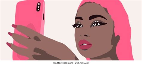 Mixed Race Fashion Girls Beautiful Skin Stock Illustration 2147045747