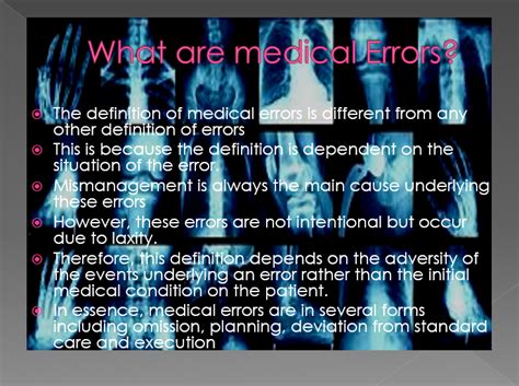 Reducing Errors In Radiology Power Point Presentation Example