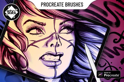 Line Art Brushes For Procreate