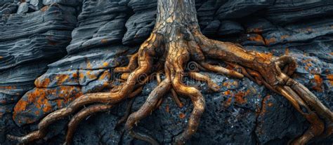 Tree Growing From Rock Stock Photo Image Of Formation 312052970