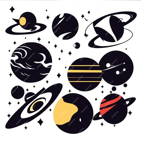 Premium Vector Vector Eps File Of Celestial Graphic Elements