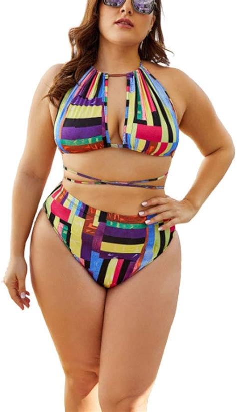 Oversize Bikinis Swimsuit Waist Backless Summer High Women Festival