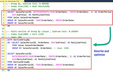 德瑞克：sql Server 學習筆記 Performance Tuning Multi Section Of Group By