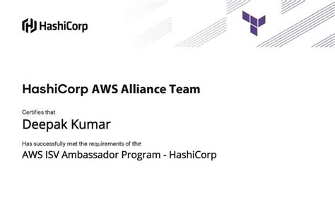 Deepak K On Linkedin Aws Hashicorp
