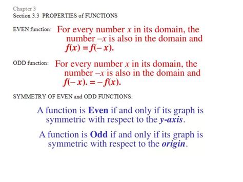 ppt a function is even if and only if its graph is symmetric with