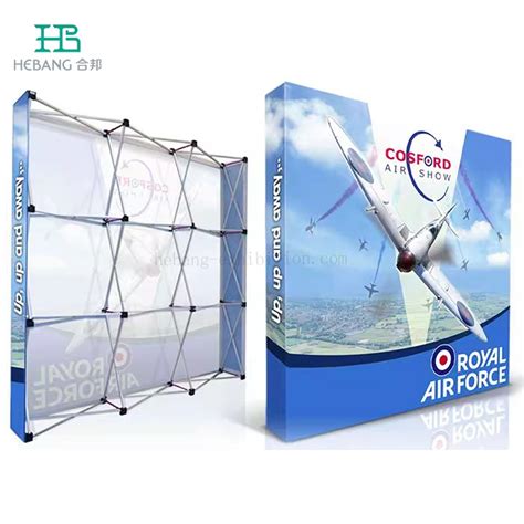 8x8ft Tension Fabric Backdrop Booth Frame Straight Pop Up Display Stand