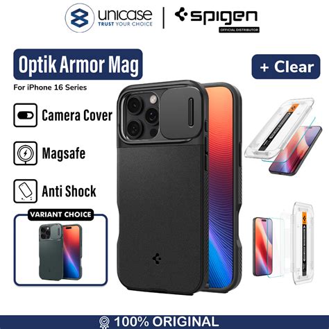 Jual Case Iphone 16 Series Pro Max Plus Spigen Optik Armor Magfit