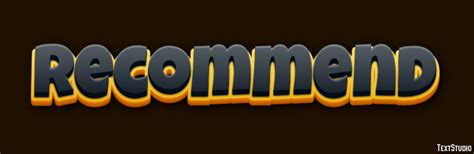 Recommend Text Effect And Logo Design Word