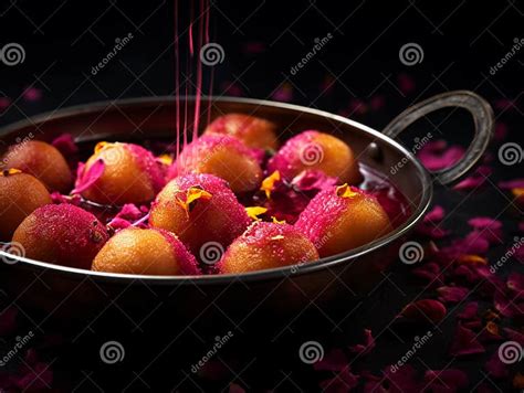 Gulab Jamun Indian Sweets Stock Illustration Illustration Of Dairy