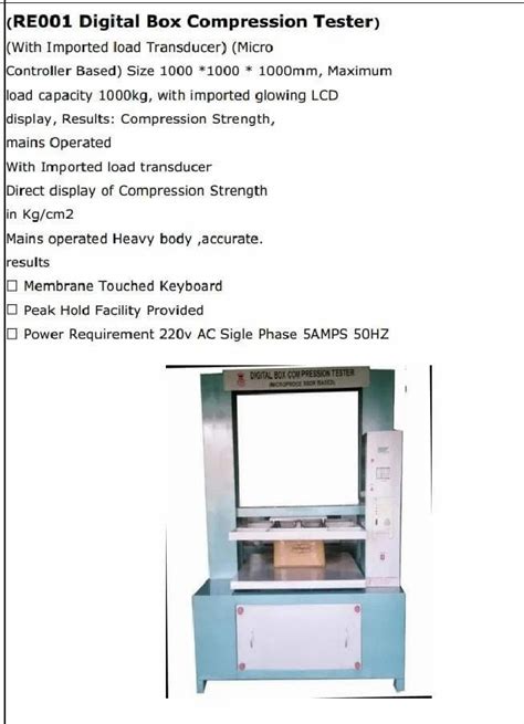 Digital Compression Testing Machine For Laboratory Capacity 100 Kgf At ₹ 115000 In Laksar