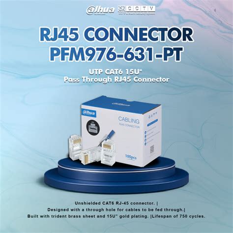 Jual Cabling Rj45 Connector Pfm976 631 Pt Dahua Kota Semarang