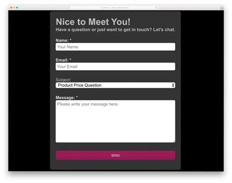 35 Free Contact Forms You Can Make Use Of For Next Project 2020 35 Free Contact Forms You Can Make Use Of For Next Project 2020