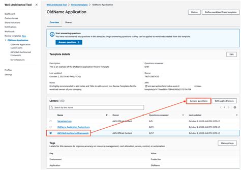 Scale Your Workload Reviews With The New Review Templates Feature In The Aws Well Architected