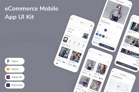 Ecommerce Mobile App Ui Kit Ui Kits And Libraries ~ Creative Market