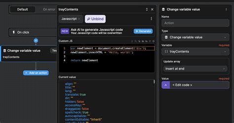 How Do I Insert A Div Element To Another Div Element By The Click Of A