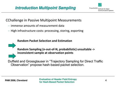ppt evaluation of header field entropy for hash based packet