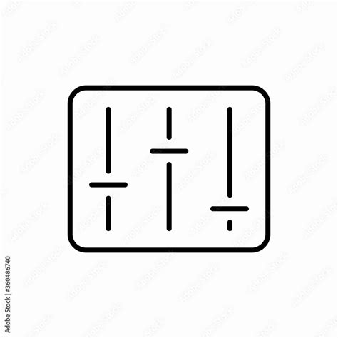 Outline Equalizer Icon Equalizer Vector Illustration Symbol For Web