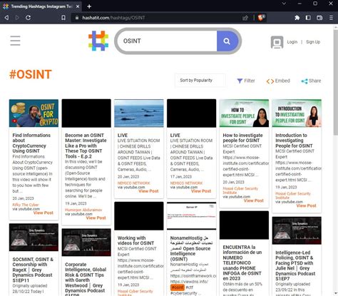 Daily Osint On Twitter Do You Need A Hashtag Search Engine Try Hashatit Which Allows You To