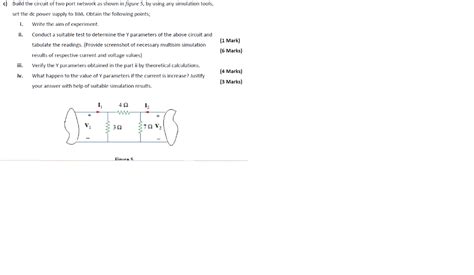 Solved C Build The Circuit Of Two Port Network As Shown In Chegg
