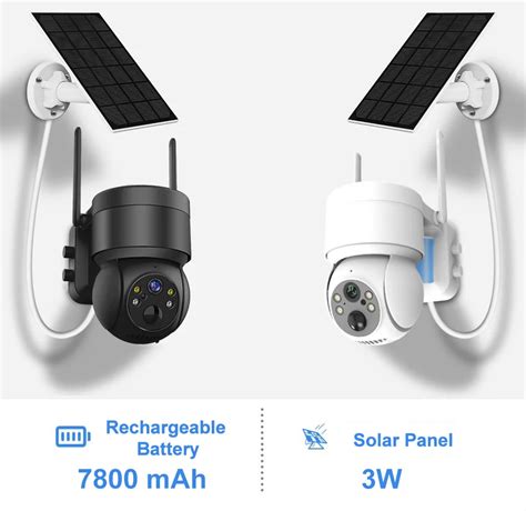 K Mp Solar Ip Kamera Wifi Vezeték Nélküli Kültéri Videó Megfigyelő Akkumulátor Hosszú
