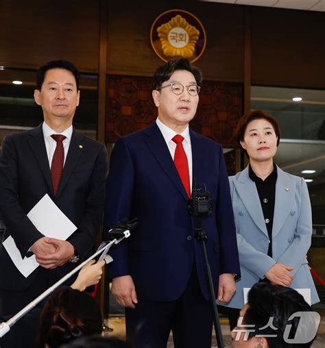 교섭단체 대표연설 마친 권성동 원내대표 뉴스1