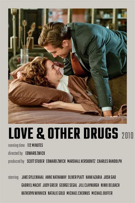 Love And Other Drugs Movie Poster Jake Gyllenhaal Anne Hathaway Edward